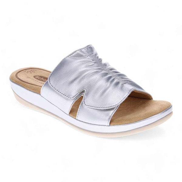 Cora Slide - Silver – Comfort Co Shoes Australia