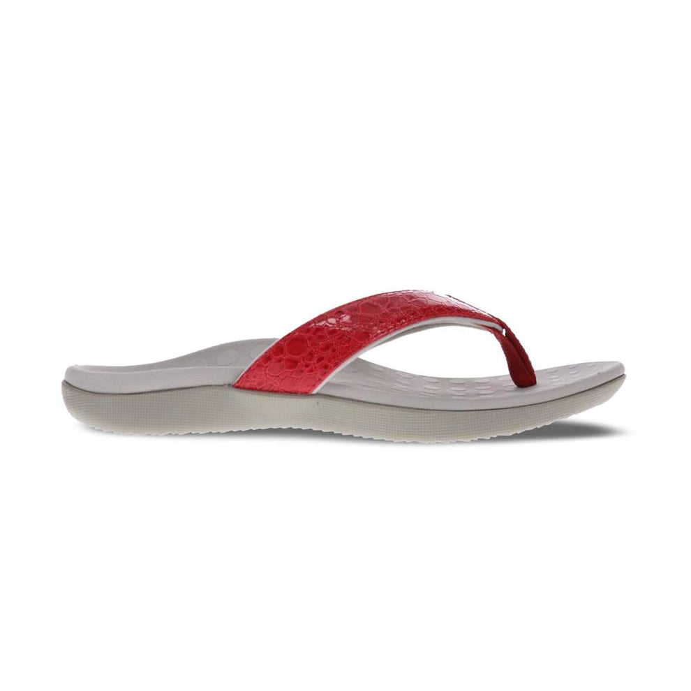 Sonoma Reptile Toe Post Sandal - Raspberry Reptile – Comfort Co Shoes ...