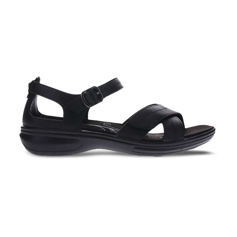 Lucea Sandal - Black French – Comfort Co Shoes Australia
