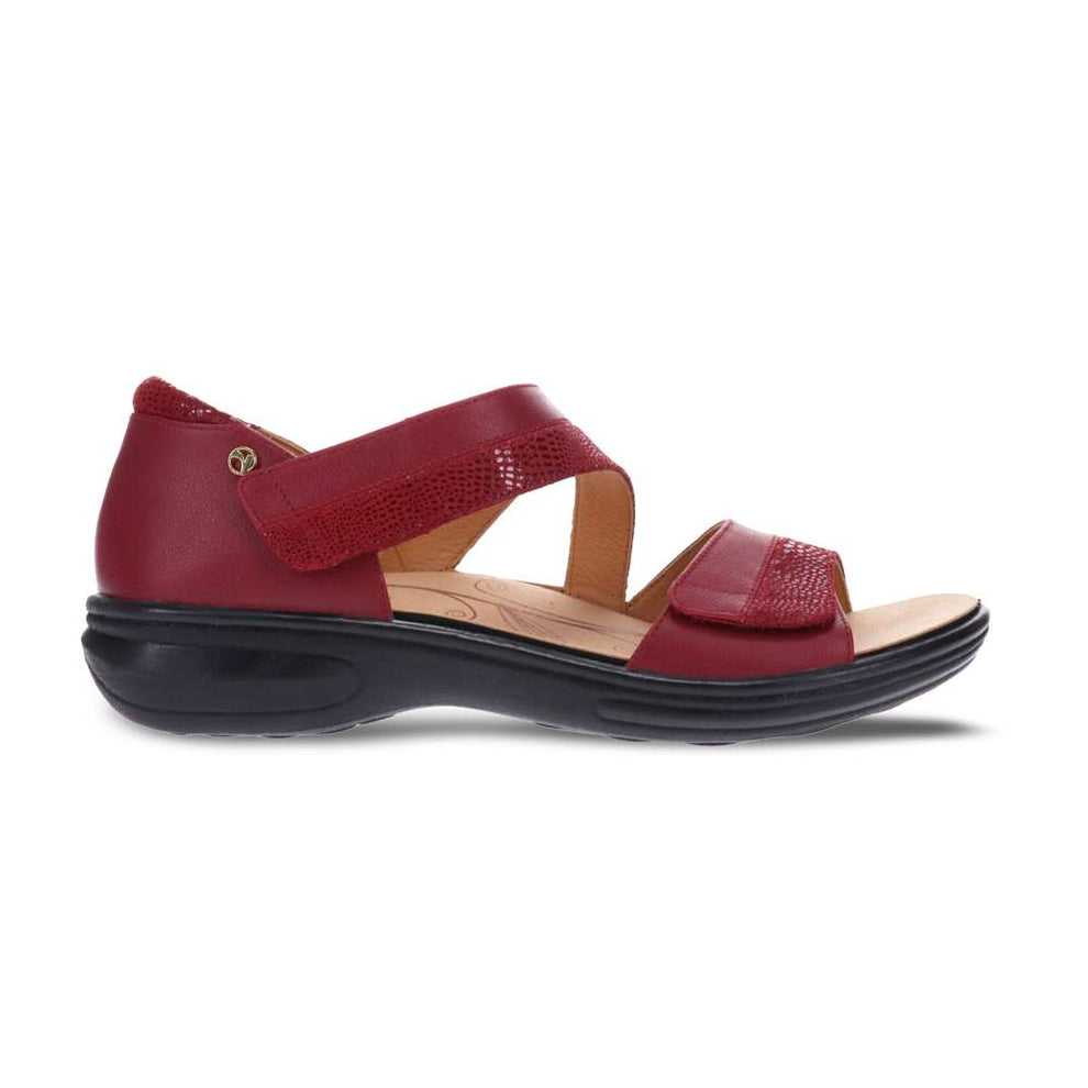 Mauritius Sandal - Cherry French/Lizard – Comfort Co Shoes Australia