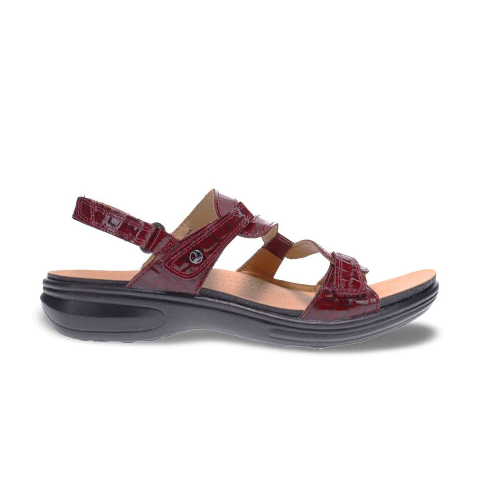 Miami Adjustable Sandal - Red Croc – Comfort Co Shoes Australia